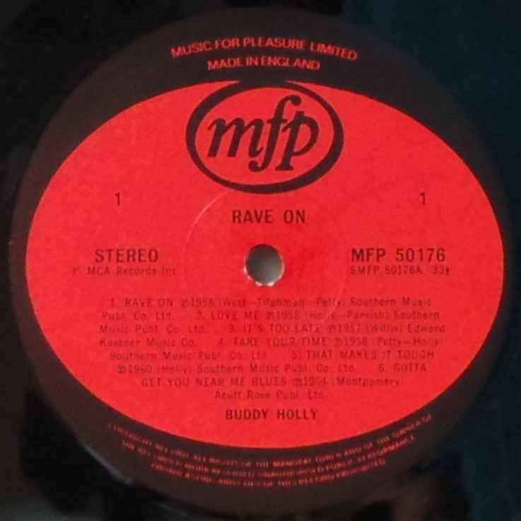 Buddy Holly - Rave On (LP) - www.Oldshop-Halsteren.com