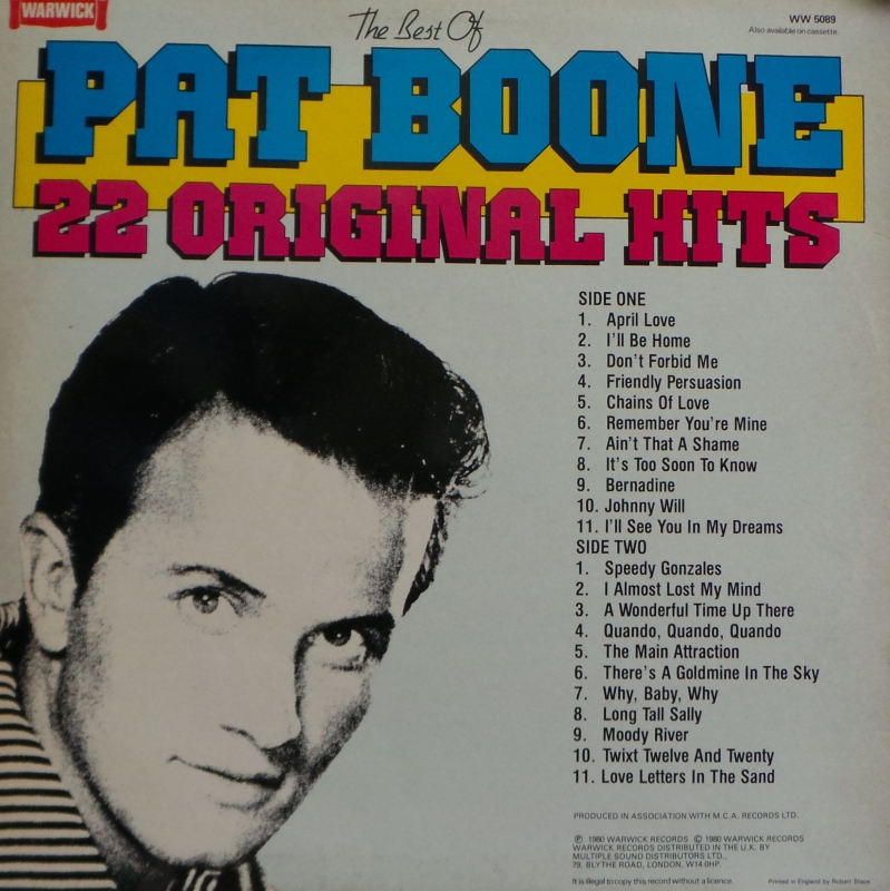 Pat Boone - The Best Of Pat Boone - www.Oldshop-Halsteren.com