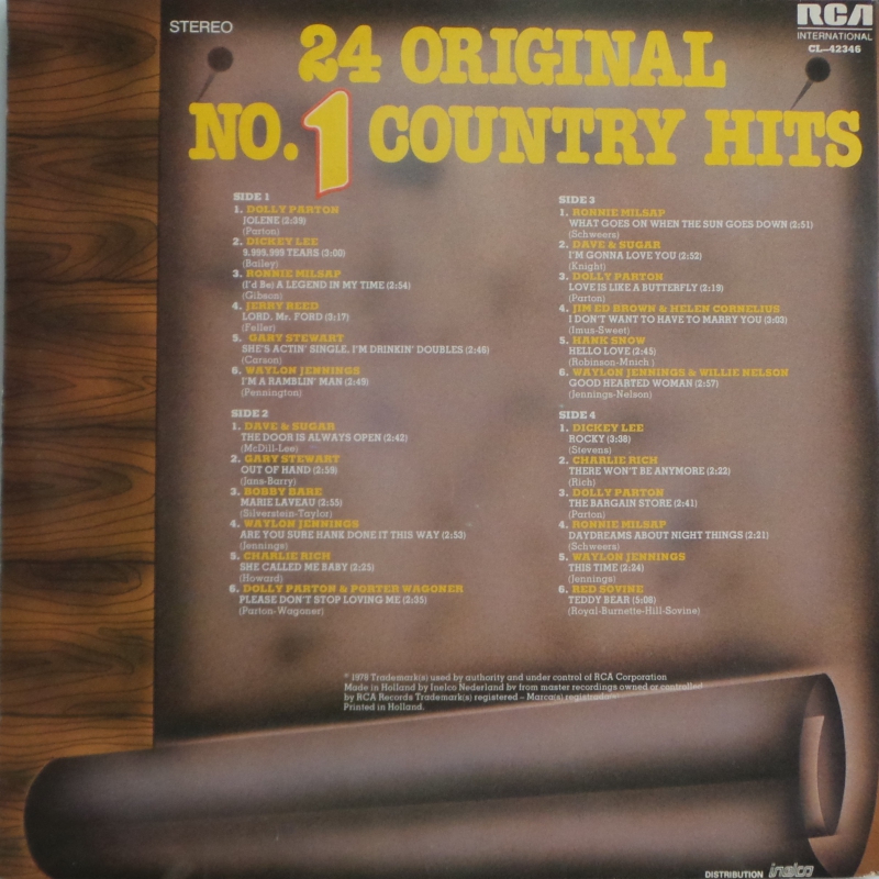 24 Original No:1 Country Hits - www.Oldshop-Halsteren.com