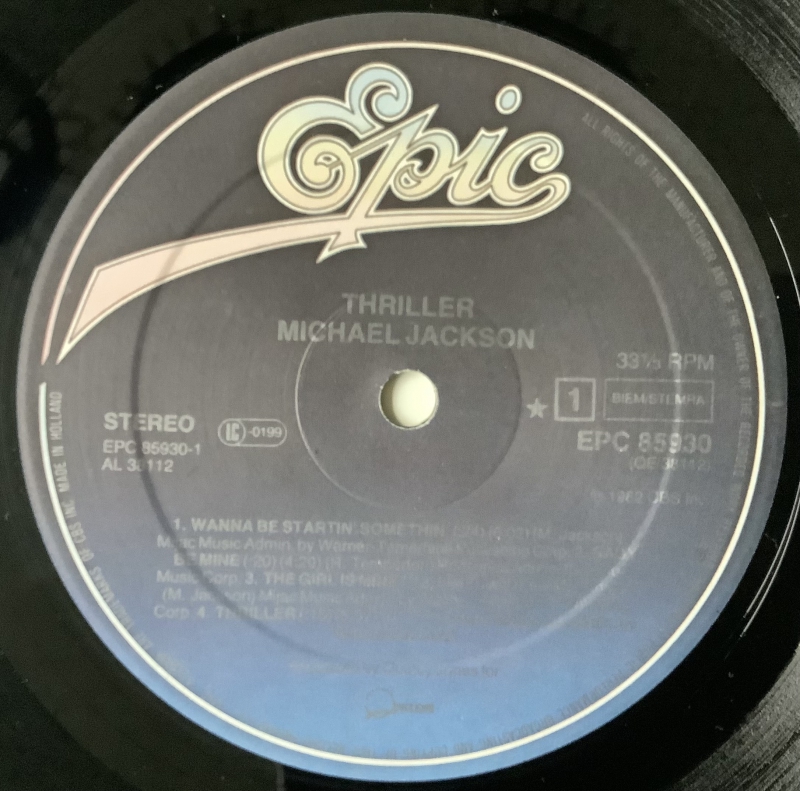 Michael Jackson - Thriller (LP) - www.Oldshop-Halsteren.com
